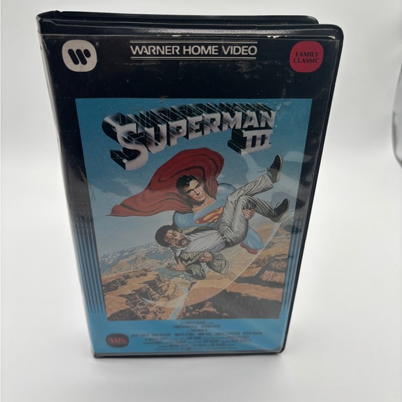 Warner's | Media | Warners Superman Iii Vhs With Blue And Red Cover ...